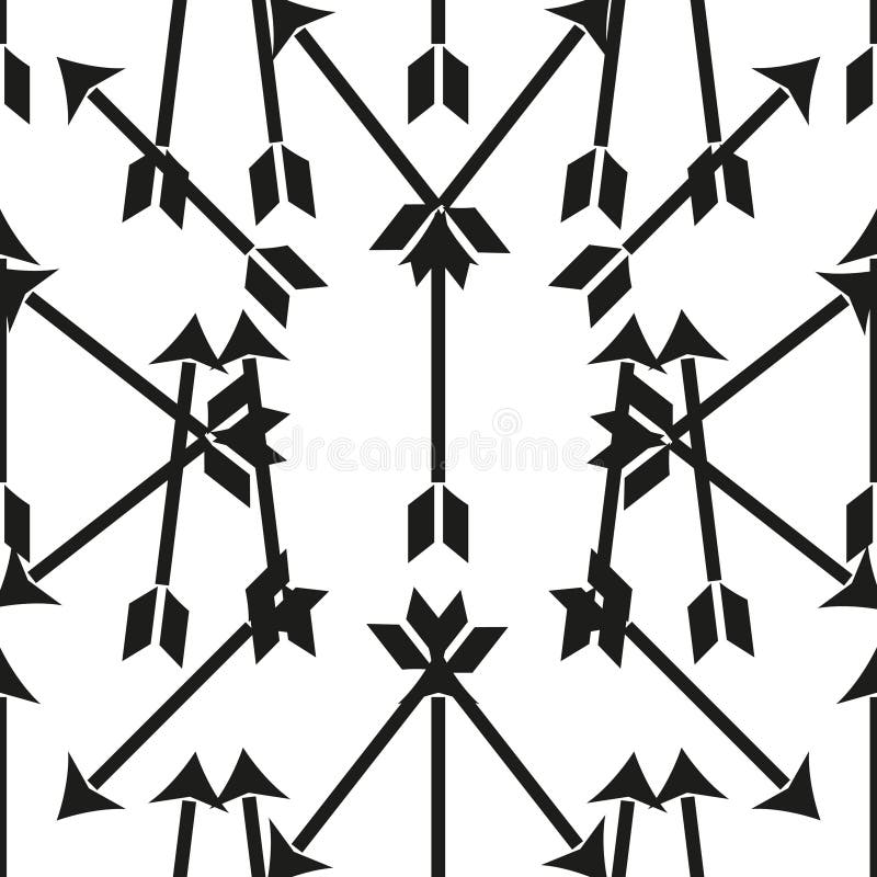 Abstract Seamless Arrow Pattern Stock Illustration - Illustration of ...