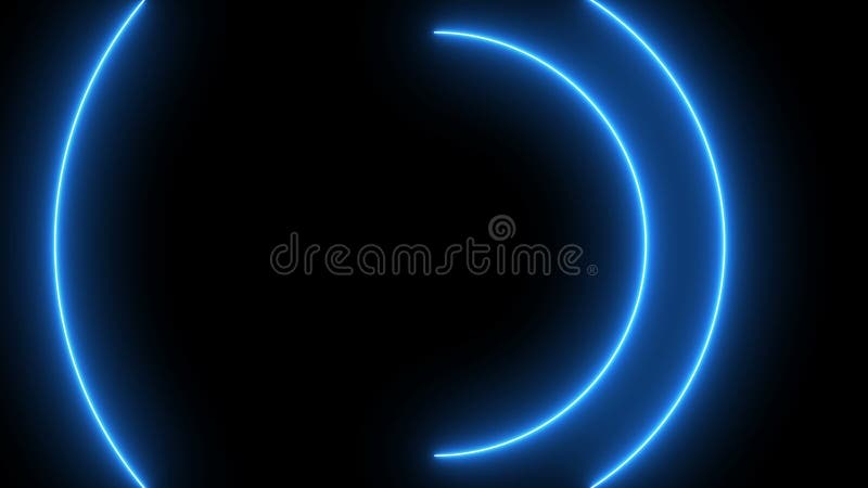Looped 3d Animation, VFX Blue Tunnel with Polygonal Frames, Sci-fi ...