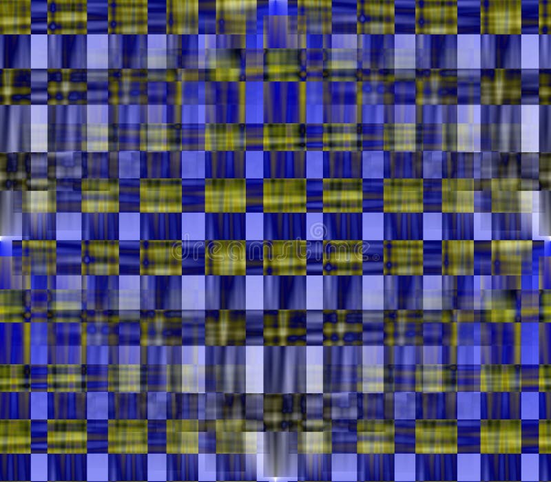 Abstract Seamless Background with Blue and Yellow Light Squares and ...