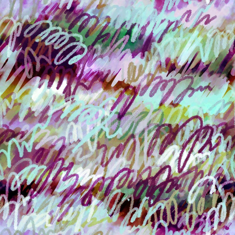 Abstract Seamless Background of Chaotic Messy Irregular Scribbles ...