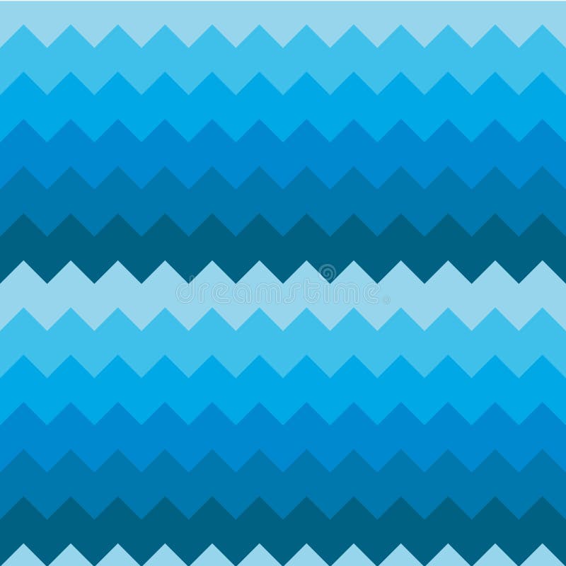 Abstract Seamless Background Chevron Pattern in Shades of Blue. Vector ...