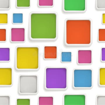 Abstract Seamless Background of Color Boxes Stock Vector - Illustration ...