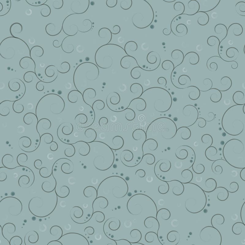 Abstract Seamless Background with Curls Stock Illustration ...
