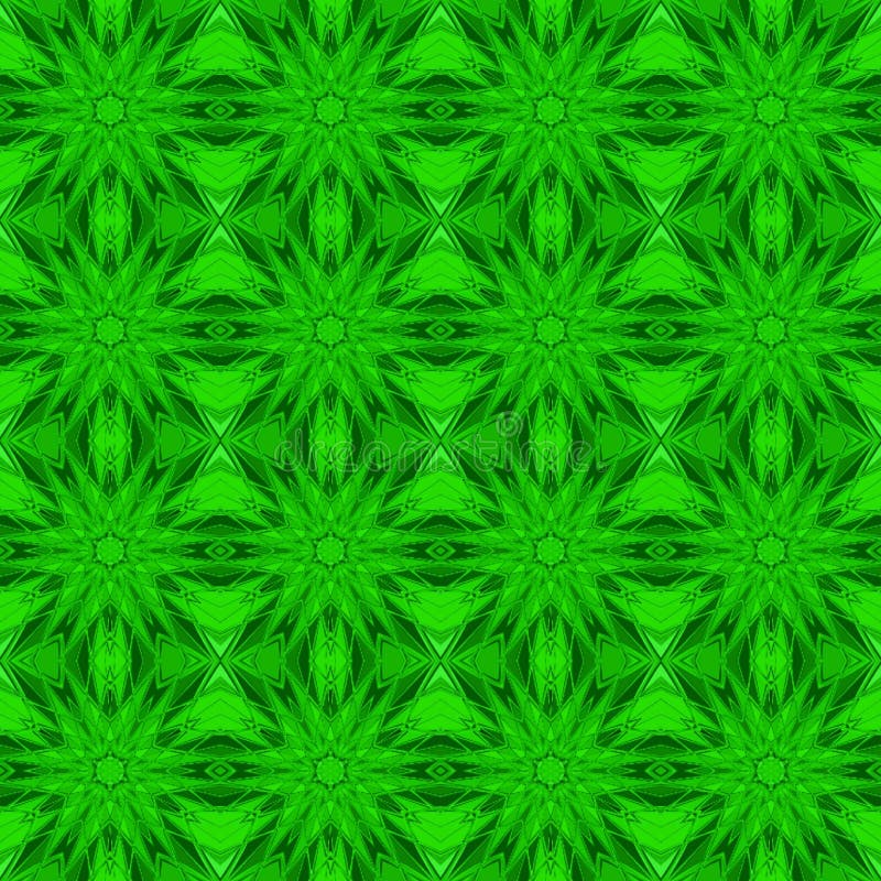 Abstract Seamless Background of Green Figures Stock Illustration ...