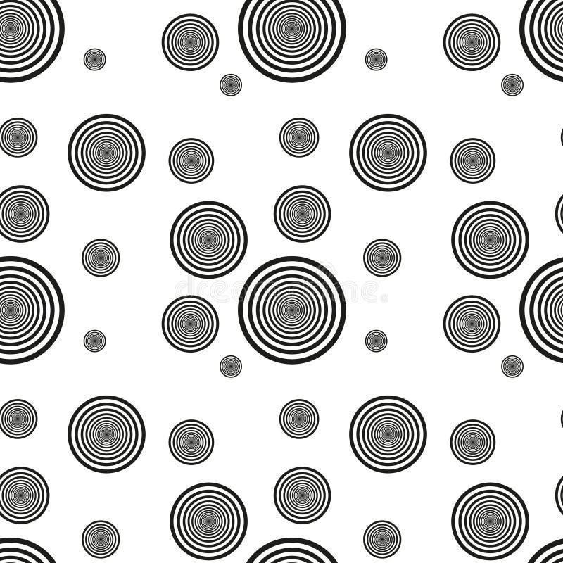 Abstract Seamless Background Made of Set of Rings, Vector Illustration ...