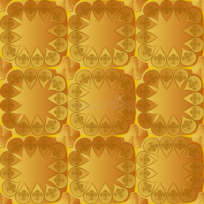Abstract Seamless Background Pattern of Vague Patterns Stock Vector ...