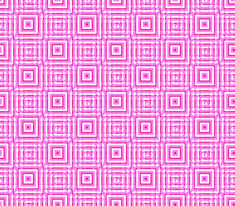 Abstract Seamless Background of Pink and White Lines and Squares Stock ...