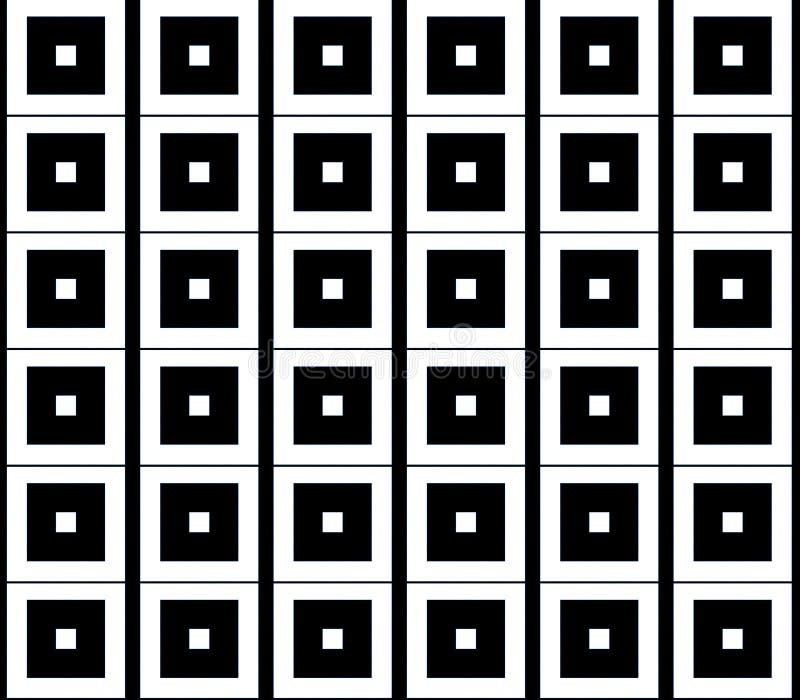Abstract Seamless Black and White Lines and Squares and Cubes Stock ...