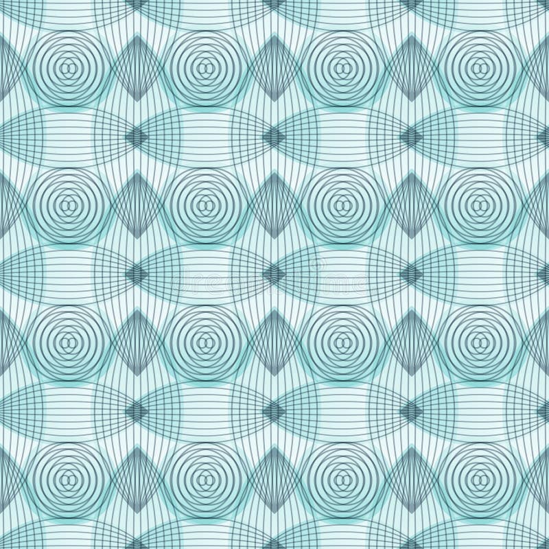 Abstract Seamless Blue Pattern, Geometric Shapes Stock Vector ...