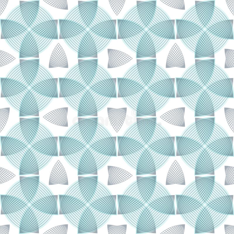 Abstract Seamless Blue Pattern, Geometric Shapes Stock Vector ...