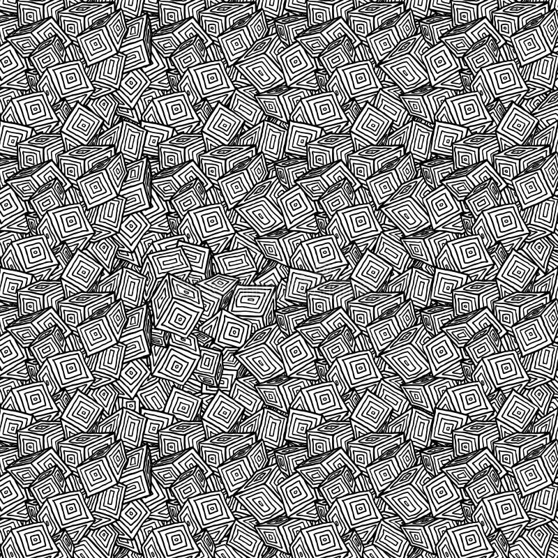 Abstract Seamless Box Pattern Stock Vector - Illustration of print ...