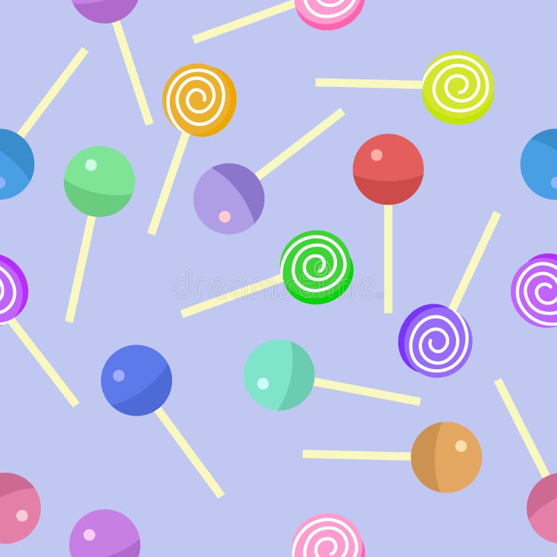Abstract Seamless Candies Background Stock Vector - Illustration of ...
