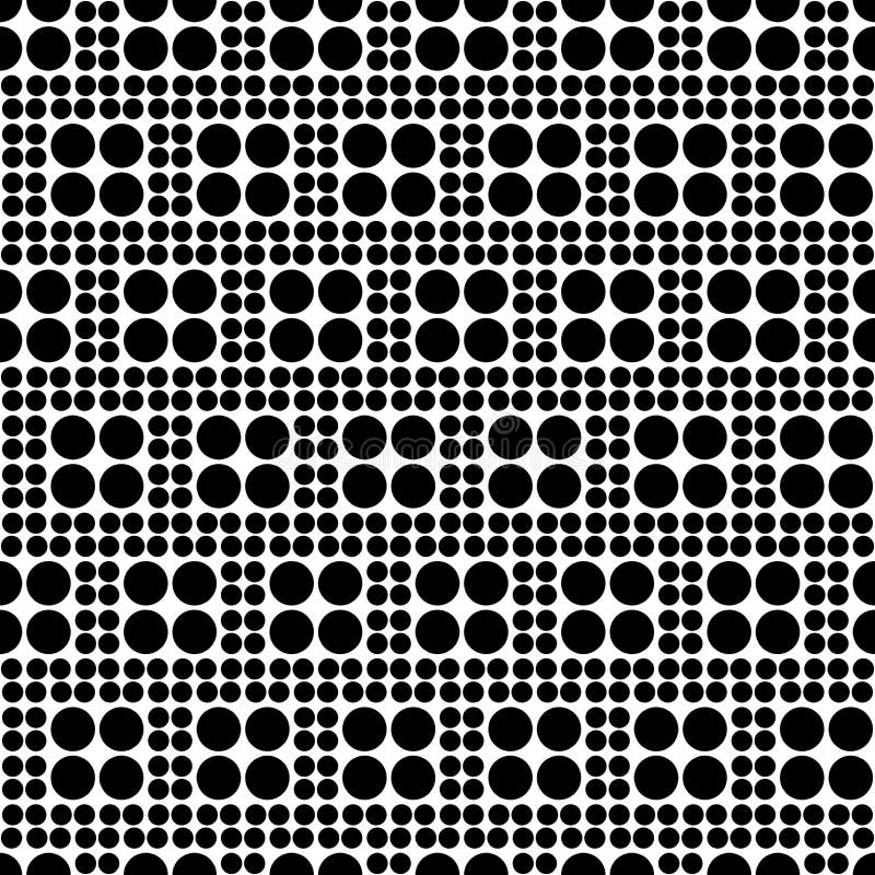Abstract Seamless Checkered Pattern from Circles of Different Sizes ...