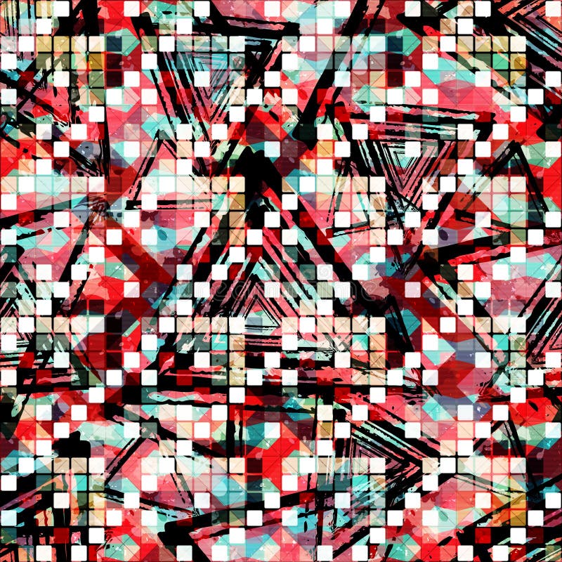 Abstract Seamless Color Pattern in Graffiti Style. Quality Vector ...