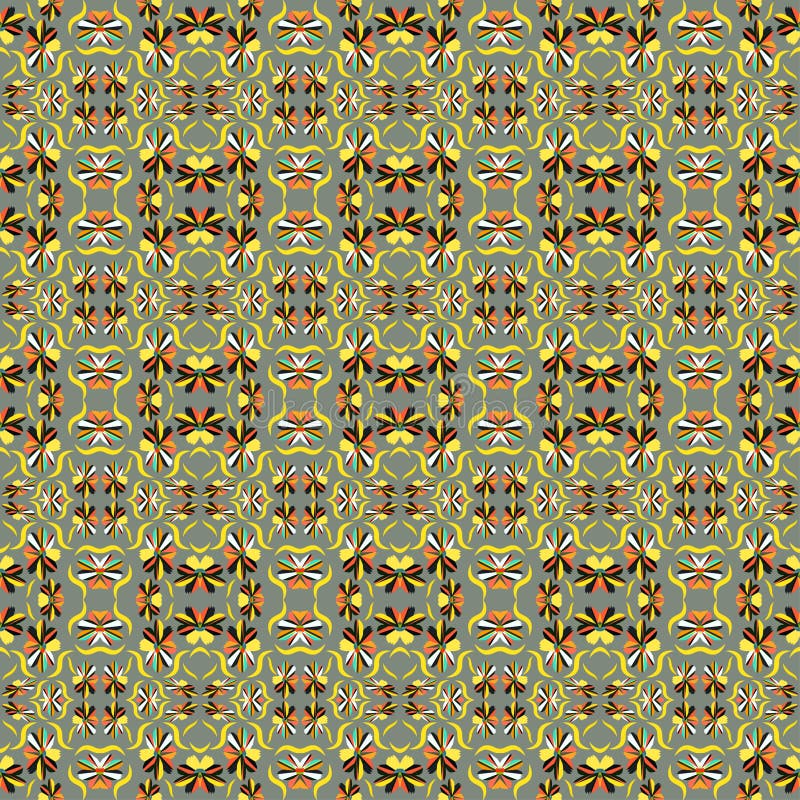 Abstract Seamless Colourful Pattern Exotic Shapes Backgrounds Stock ...