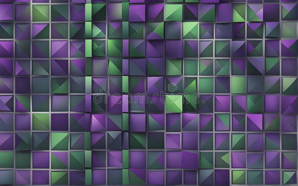 Abstract Seamless Composition of an Array of Interlocking Squares Stock ...