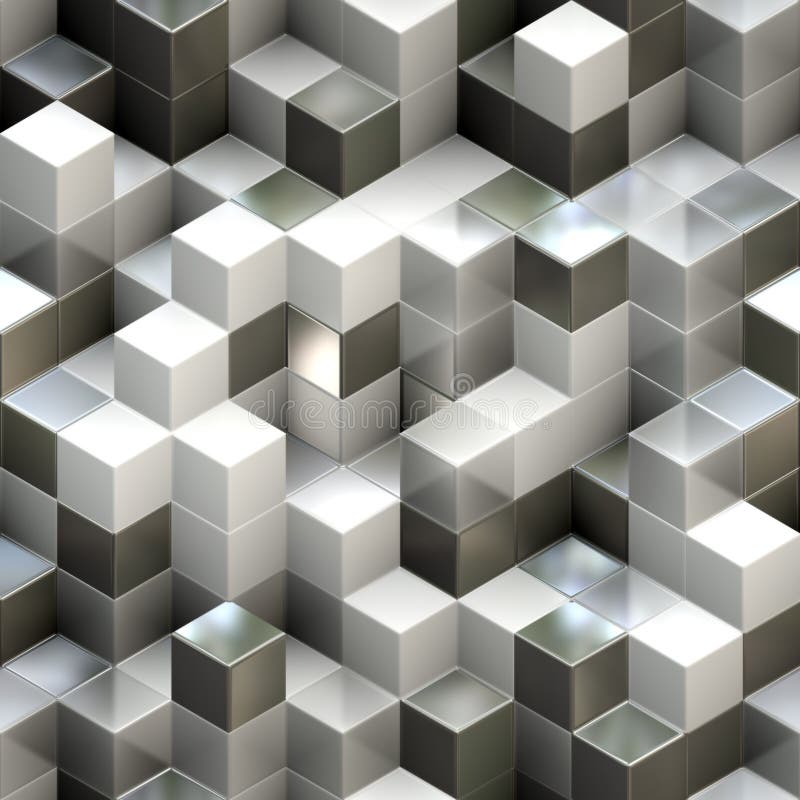 Abstract Seamless Cube Background Stock Illustration - Illustration of ...