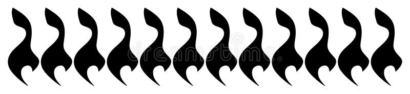 Abstract Seamless Curvy Unique Style Element Border Design Clothing ...