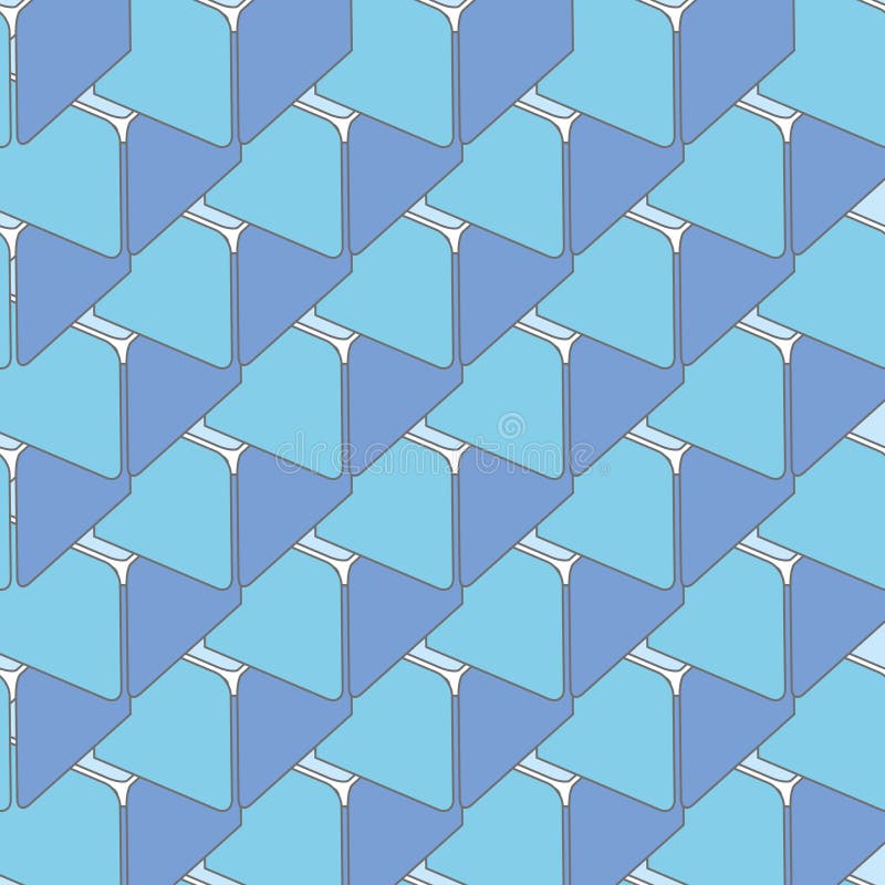 Abstract Seamless 3d Cubes Pattern Stock Illustration - Illustration of ...