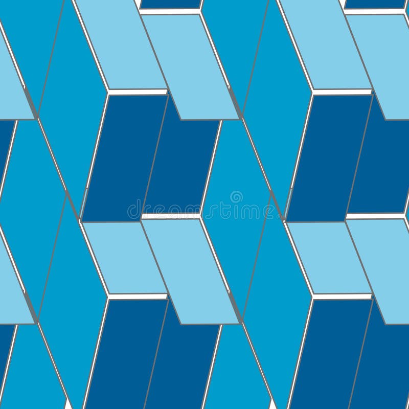 Abstract Seamless 3d Rhombus Pattern Stock Illustration - Illustration ...