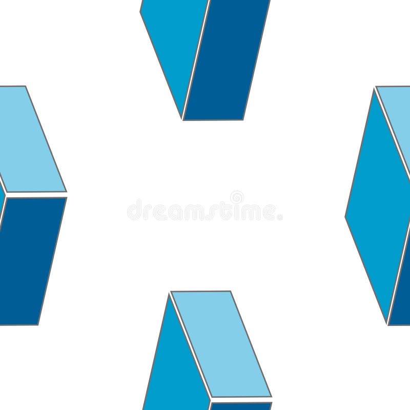 Abstract Seamless 3d Rhombus Pattern Stock Illustration - Illustration ...