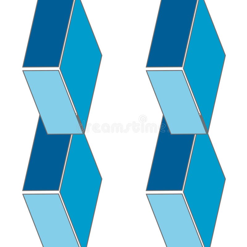 Abstract Seamless 3d Rhombus Pattern Stock Illustration - Illustration ...