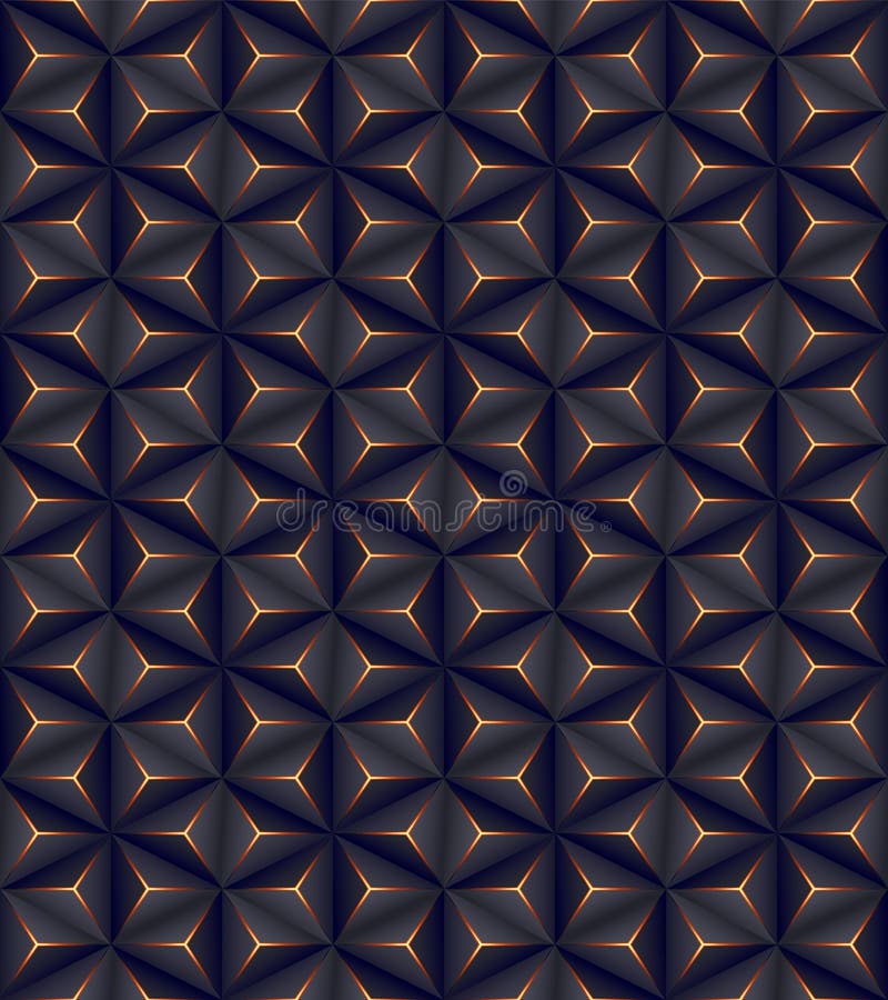 Abstract Seamless Dark Pattern with Polygons. Stock Vector ...