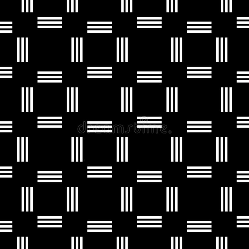 Abstract Seamless Decorative Geometric Light Black & White Pattern ...