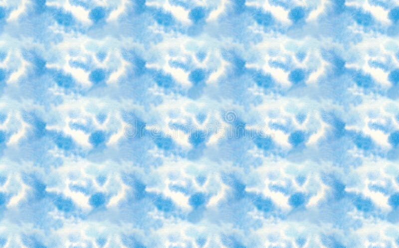 Abstract Seamless Delicate Blue and White Watercolor Background. Stock ...