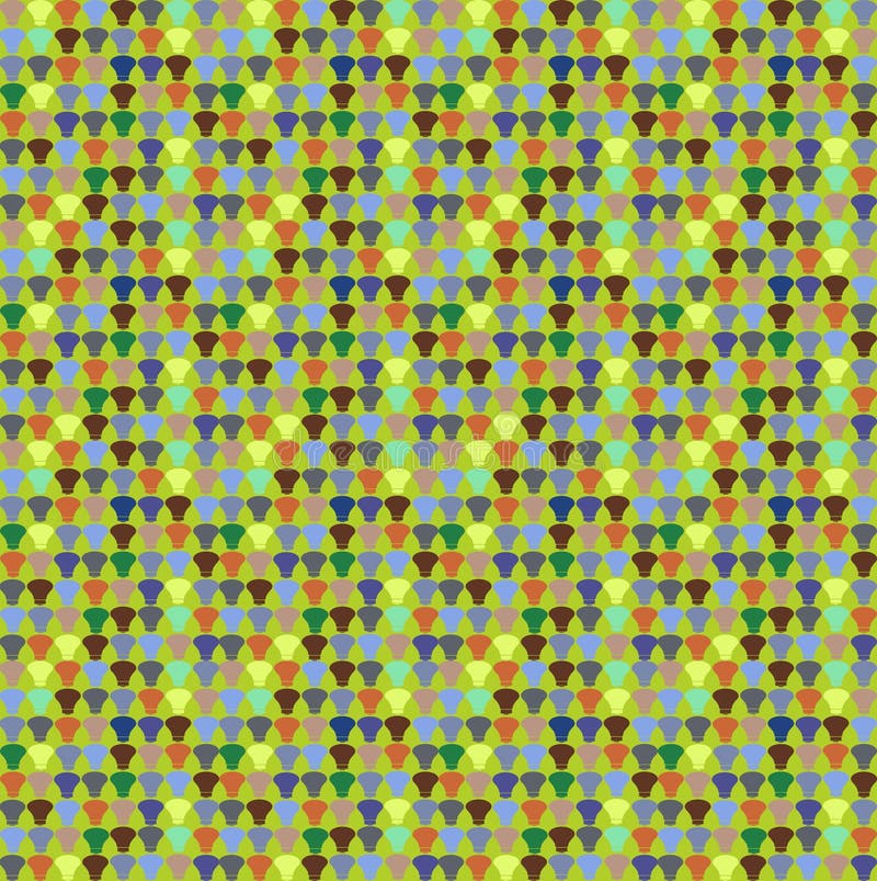 Abstract and Contemporary Digital Art Seamless Light Bulb Design Stock ...