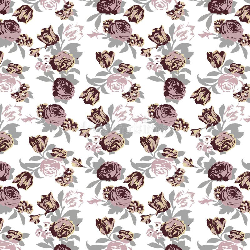 Abstract Seamless Flower Background Stock Vector - Illustration of ...