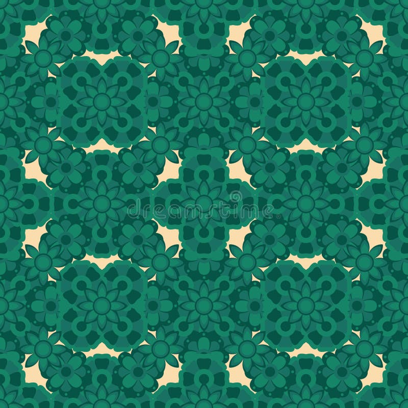 Abstract Seamless Flower Pattern. Repeat Pattern Stock Vector ...