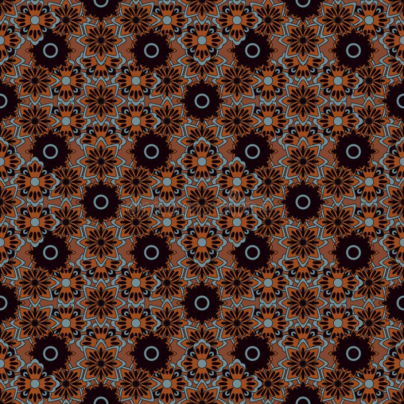 Abstract Seamless Flower Pattern. Repeat Pattern Stock Vector ...