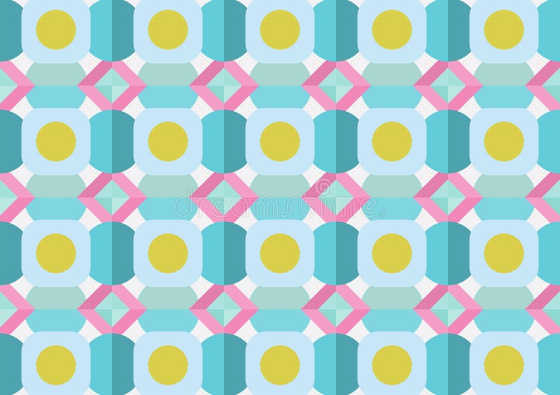 Abstract Seamless Geo Square Pattern Colorful Background. the Concept ...