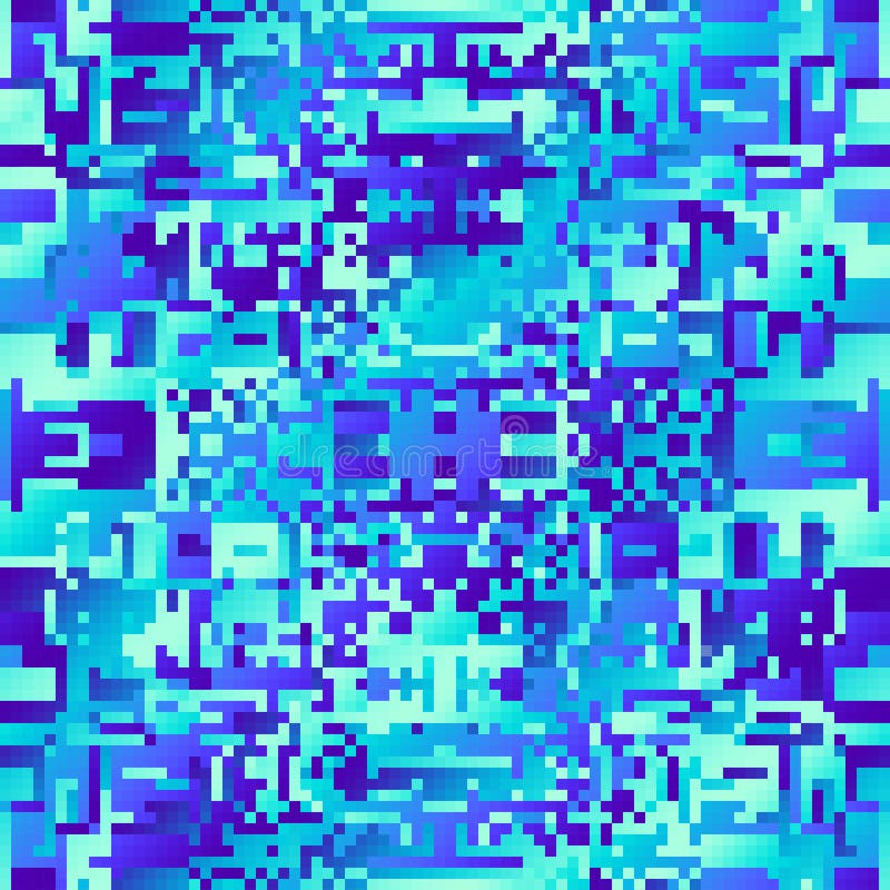 Abstract Seamless Geometric Blue Pattern. Pixel Art Style Pattern ... Abstract Seamless Geometric Blue Pattern. Pixel Art Style Pattern ...