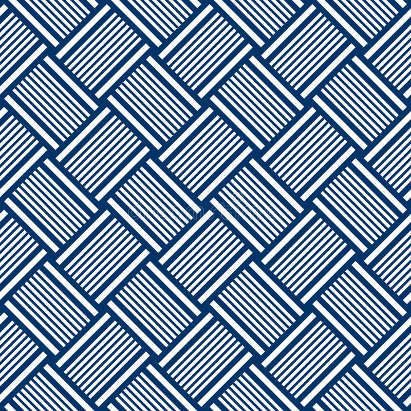 Abstract Seamless Geometric Braided Striped Lines Pattern Stock Vector ...