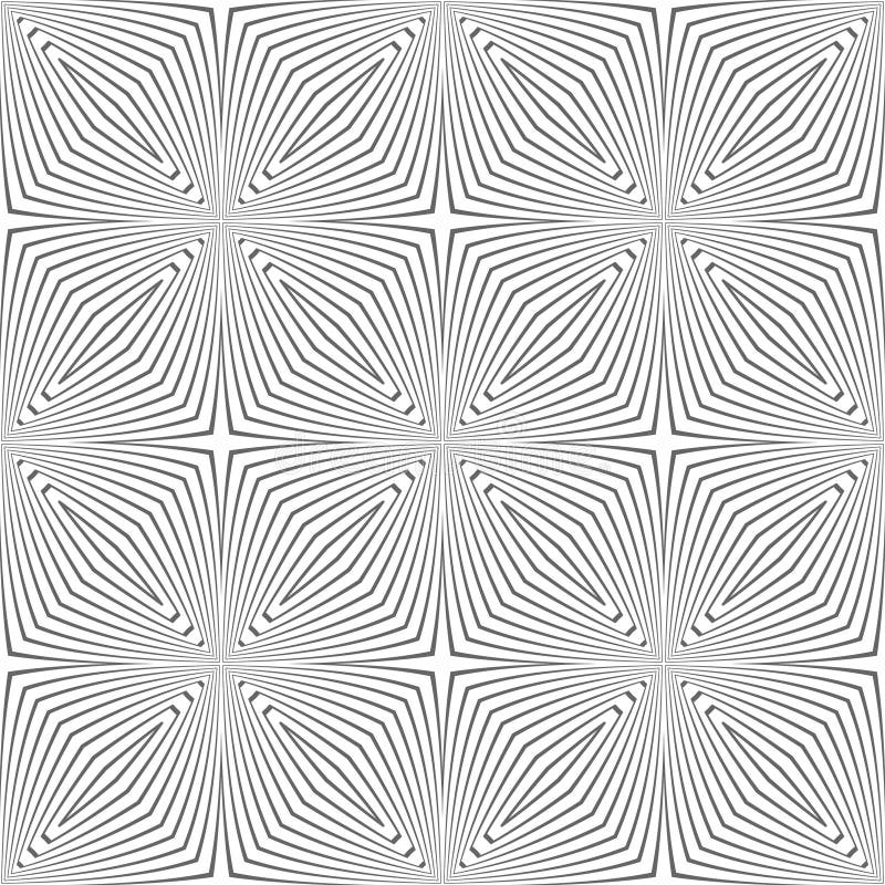 Abstract Seamless Geometric Checked Black and White Pattern Stock Vector - Illustration of print ...