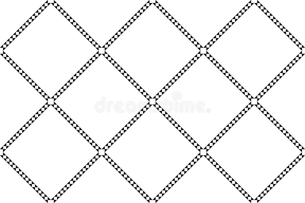 Abstract Seamless Geometric Checked Grid Pattern Stock Vector - Illustration of diagonal, simple ...