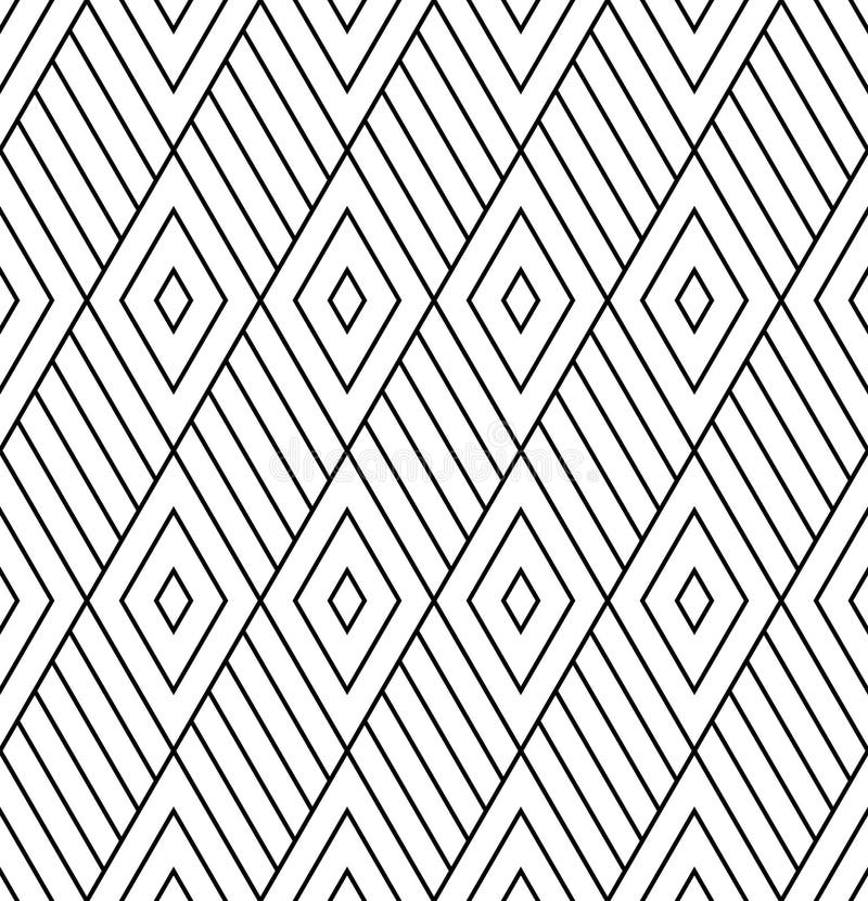 Abstract Seamless Geometric Diamonds Grid Pattern and Texture Stock ...