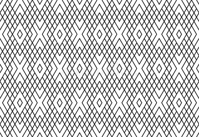 Abstract Seamless Geometric Diamonds Grid Pattern Stock Vector ...