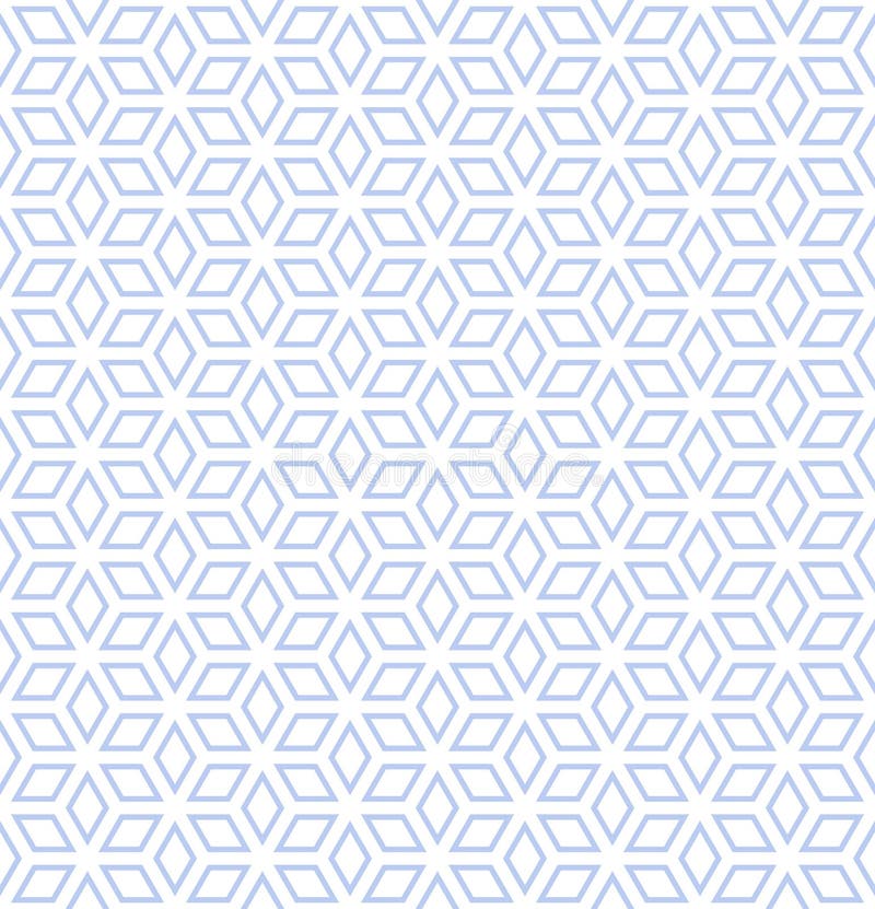 Abstract Seamless Geometric Diamonds Pattern. Light Blue and White ...