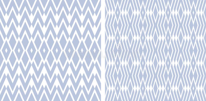 Abstract Seamless Geometric Diamonds Patterns Stock Vector ...