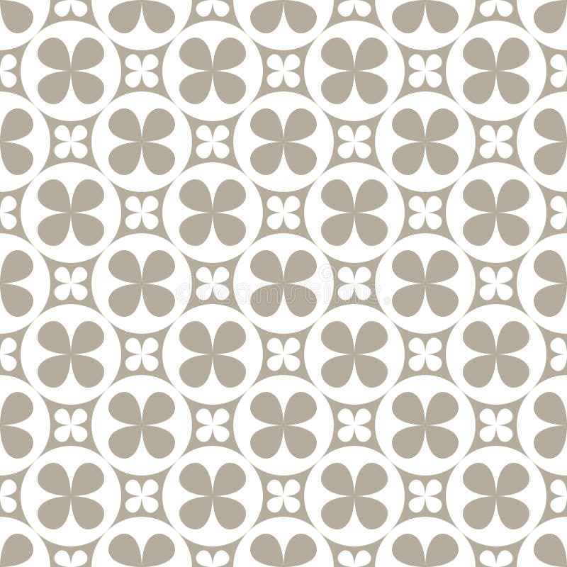 Abstract Seamless Geometric Floral Pattern Stock Vector - Illustration ...