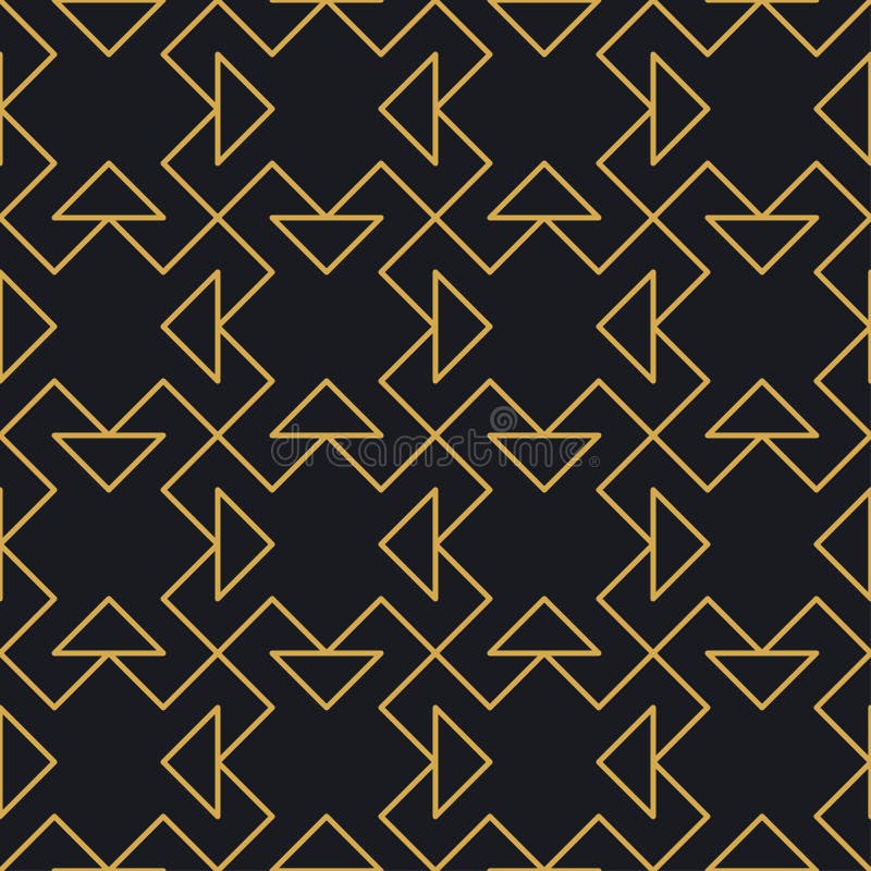 Abstract Seamless Geometric Gold Linear Pattern for Packaging, Design ...
