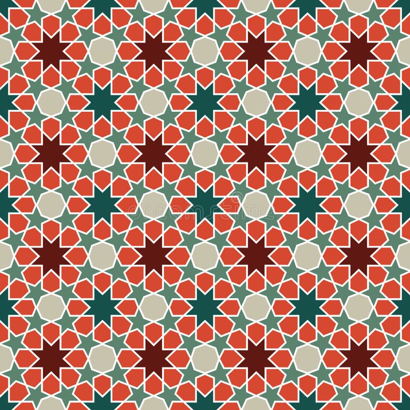 Islamic Mosaic Seamless Pattern Stock Vector - Illustration of abstract ...