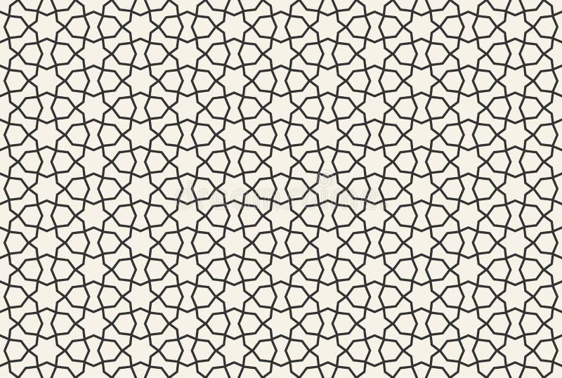 Abstract Seamless Geometric Islamic Wallpaper Pattern Stock Vector ...