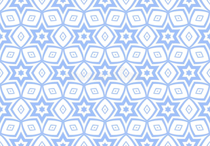 Abstract Seamless Geometric Light Blue and White Pattern Stock Vector ...