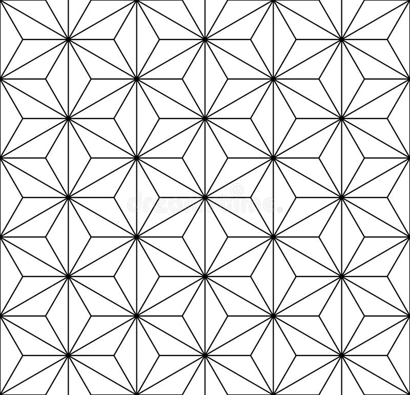 Abstract Seamless Geometric Op Art Pattern Stock Vector - Illustration ...