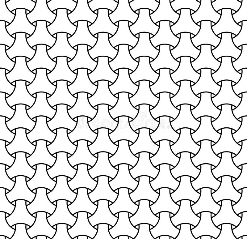 Abstract Seamless Geometric Op Art Pattern Stock Vector - Illustration ...