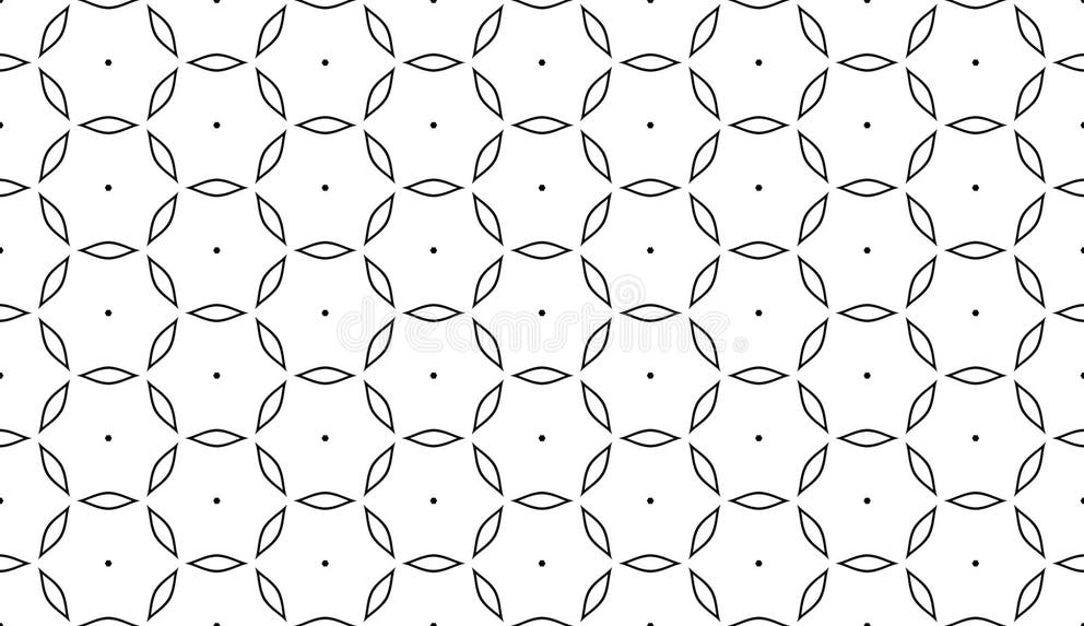 Abstract Seamless Geometric Outline Pattern Stock Vector - Illustration ...